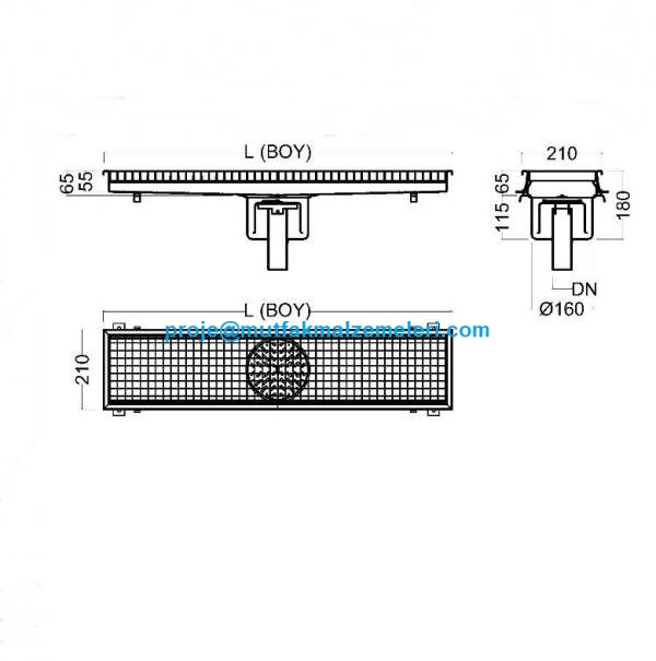 Bulaşıkhane Tipi Su Tahliye Gideri